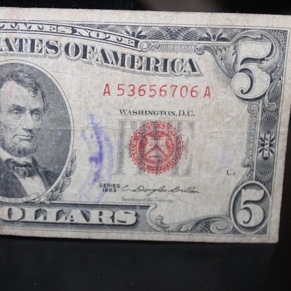 Unite States Mint Red Seal Series5 1963 | Other | 963 Series 50 Red ...
